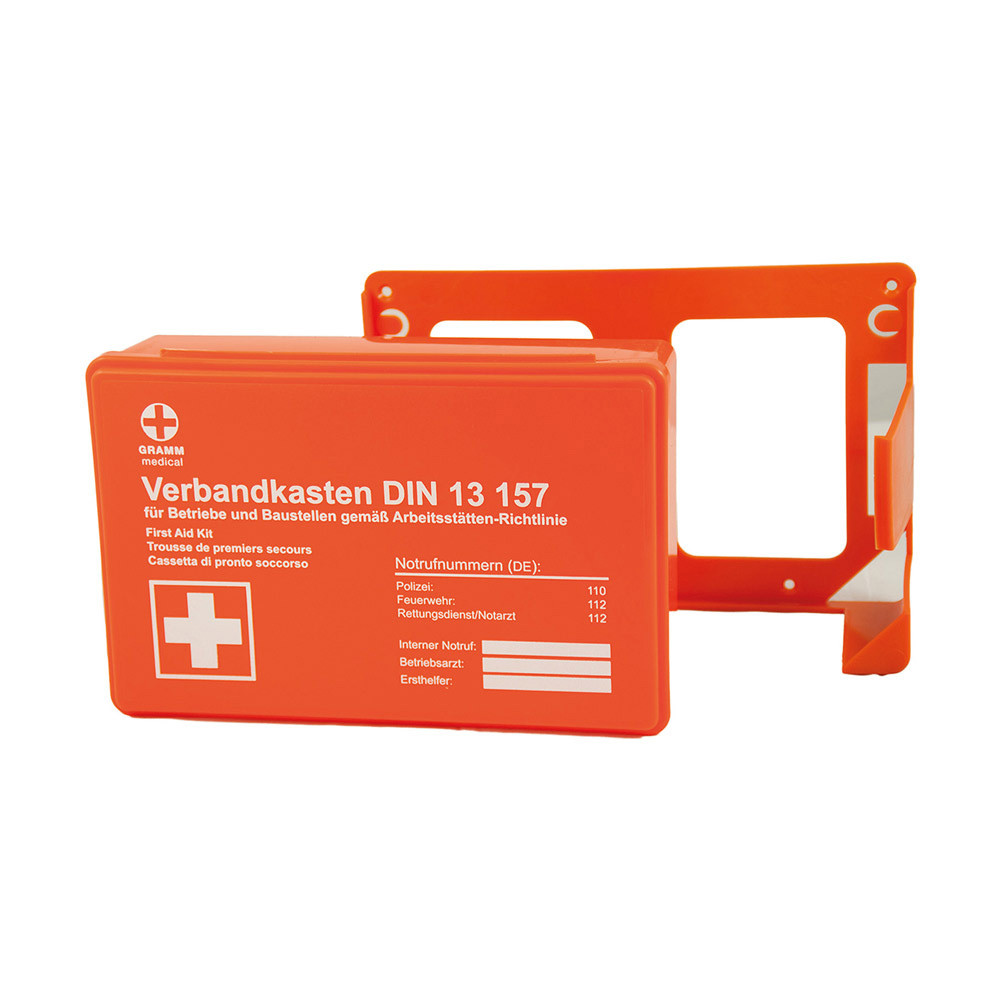 Betriebsverbandkasten nach DIN 13157 - Verbandstoffe - Fußpflege - RAUE ...
