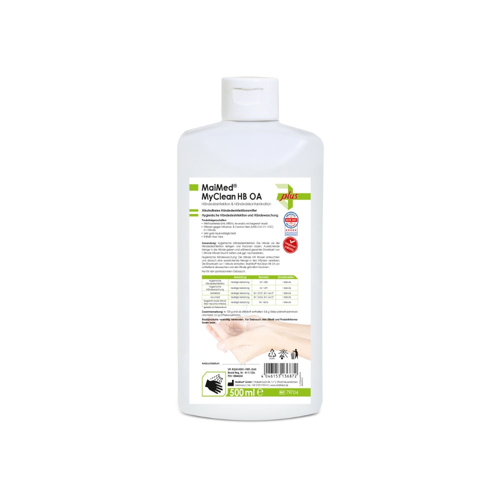 MyClean HB OA Händedesinfektion ohne Alkohol 500 ml - RAUE GmbH