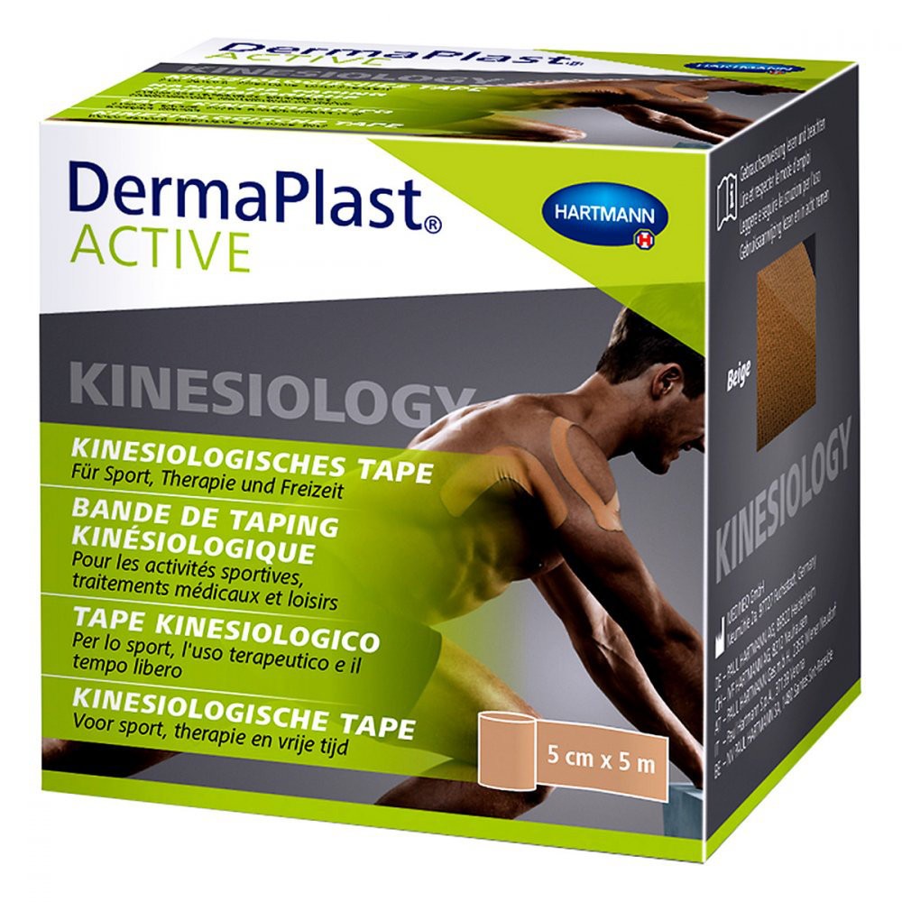 DermaPlast ACTIVE Kinesio Tape beige, 5cm x 5m - Pads & Gels - Footcare ...